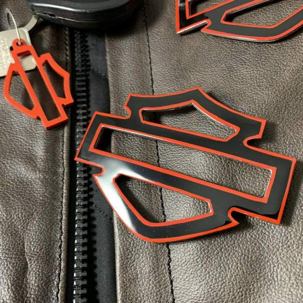 Buy Black with red front outline tank emblems. Custom emblems for ...