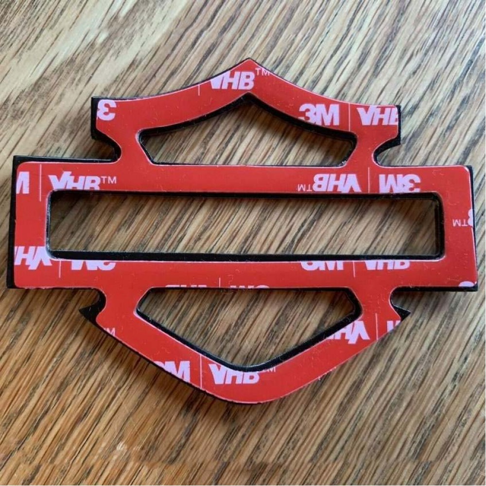 Buy Black with red front outline tank emblems. Custom emblems for ...