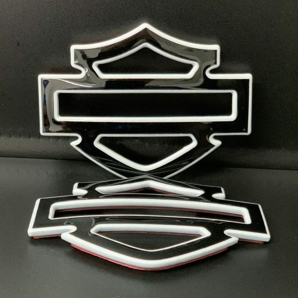 Buy Black with white front outline tank emblems. Custom emblems for ...