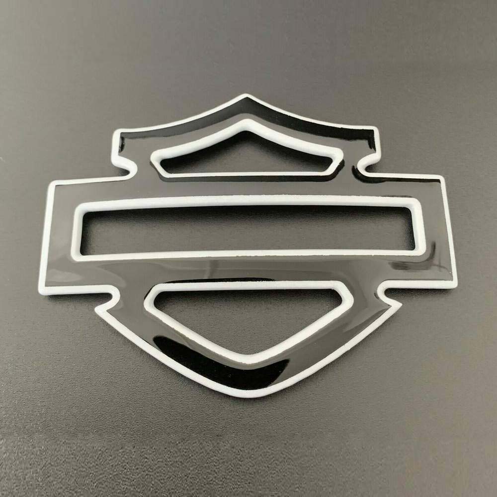 Buy Black with white front outline tank emblems. Custom emblems for ...