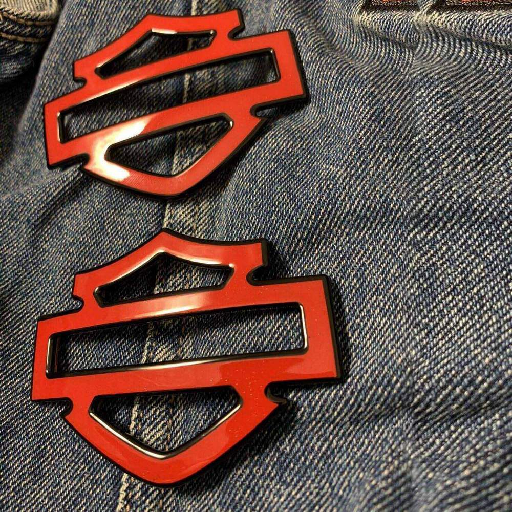 Buy Red with black front outline tank emblems. Custom emblems for ...