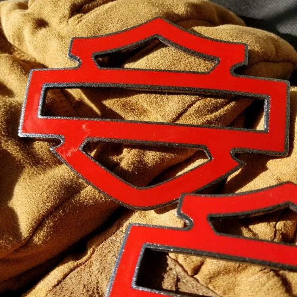 Buy Red with silver front outline tank emblems. Custom emblems for ...