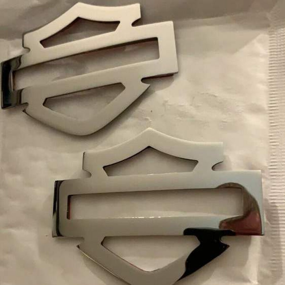 Buy Stainless steel tank emblems. Custom emblems for Harley Davidson