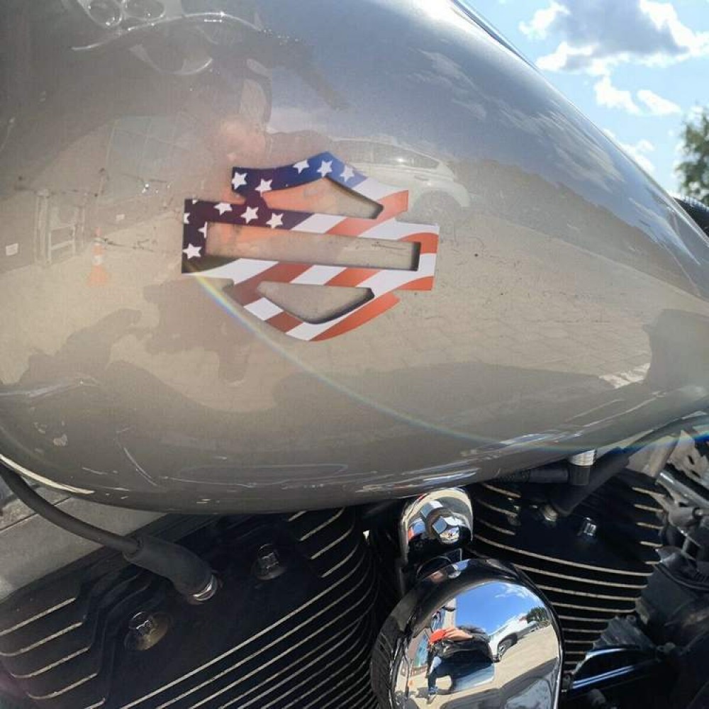 Buy Tactical USA flag tank emblems. Custom emblems for Harley Davidson