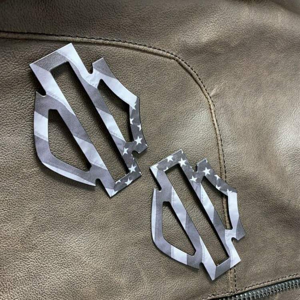 Buy Tactical USA flag tank emblems. Custom emblems for Harley Davidson