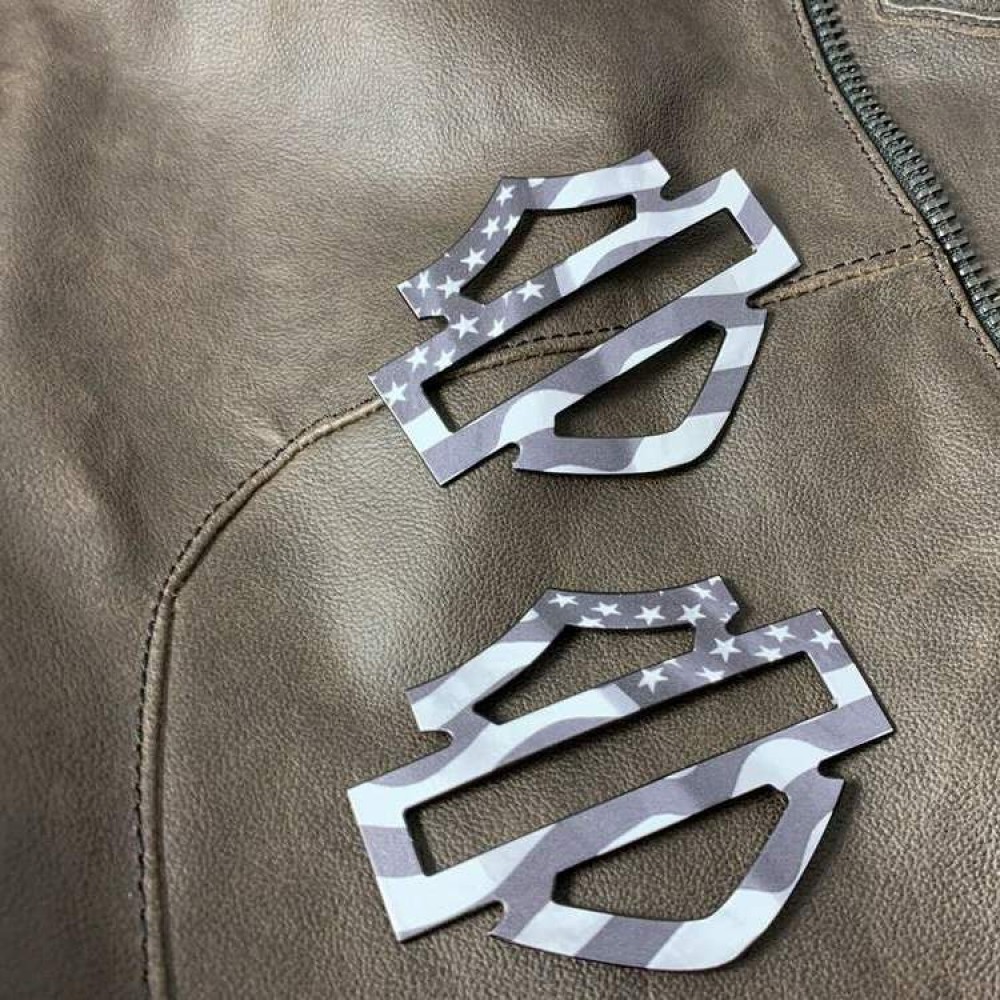 Buy Tactical USA flag tank emblems. Custom emblems for Harley Davidson